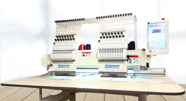 Meistergram Gem 1502TC Two Head Commercial Compact Embroidery Machine