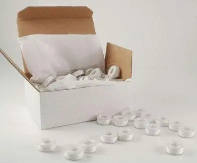 FilTec- 60400 Prewound Class 15/A Bobbins- 90wt Clear Poly Thread WHIT