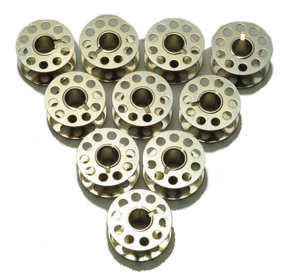 Pack of 10 Class 15 Metal Bobbins