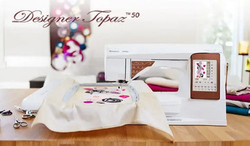 HUSQVARNA® VIKING® DESIGNER TOPAZ™ 50 Sewing & Embroidery Machine